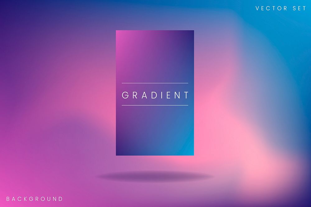 Blue gradient poster template vector | Premium Vector - rawpixel