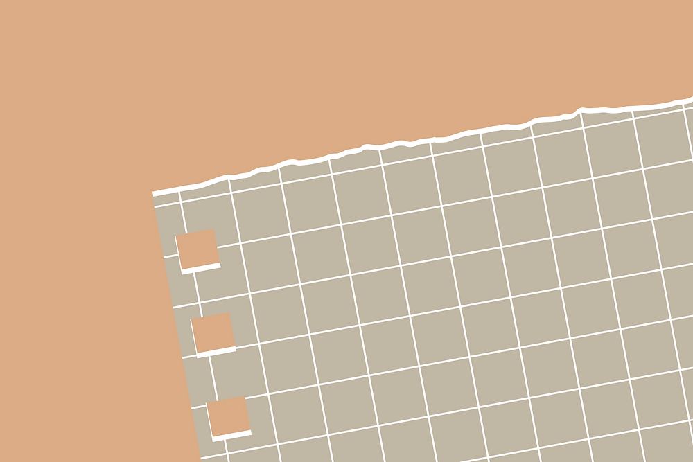 Brown grid notepaper template vector | Premium Vector - rawpixel