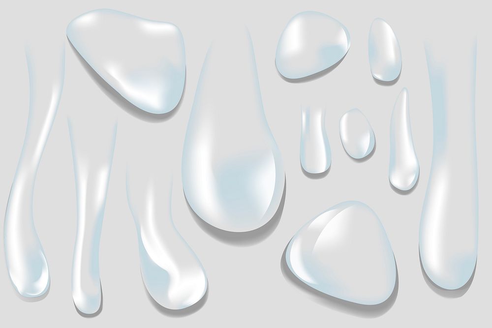 Various shapes of water drop | Premium Vector - rawpixel