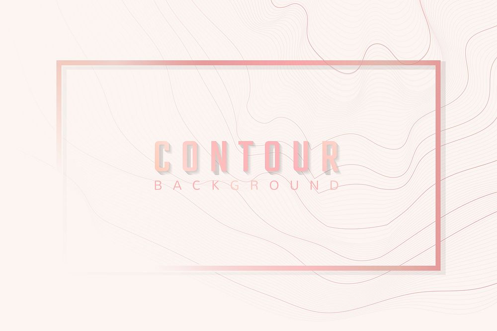 Pink frame topographic contour lines | Premium Vector - rawpixel