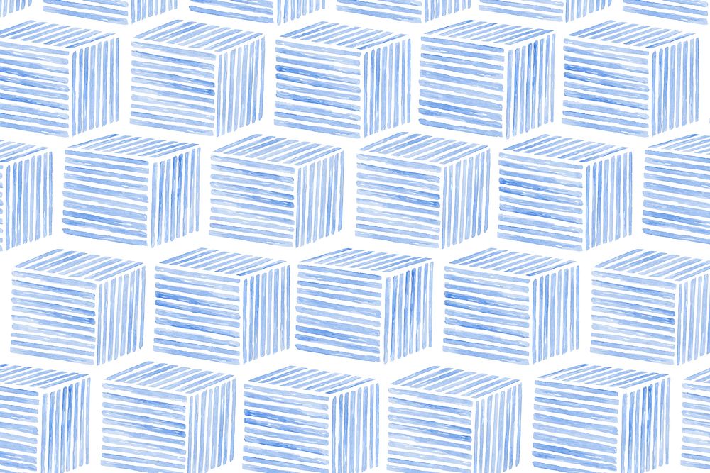 watercolor cubic seamless patterned background | Premium Vector - rawpixel