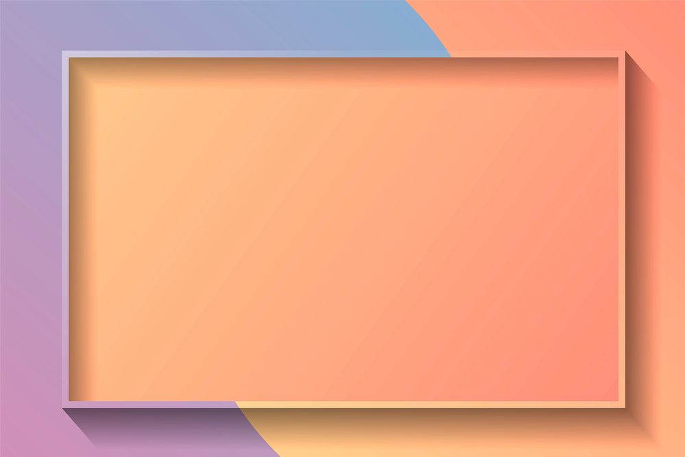 Blank rectangle colorful abstract frame | Premium Vector - rawpixel