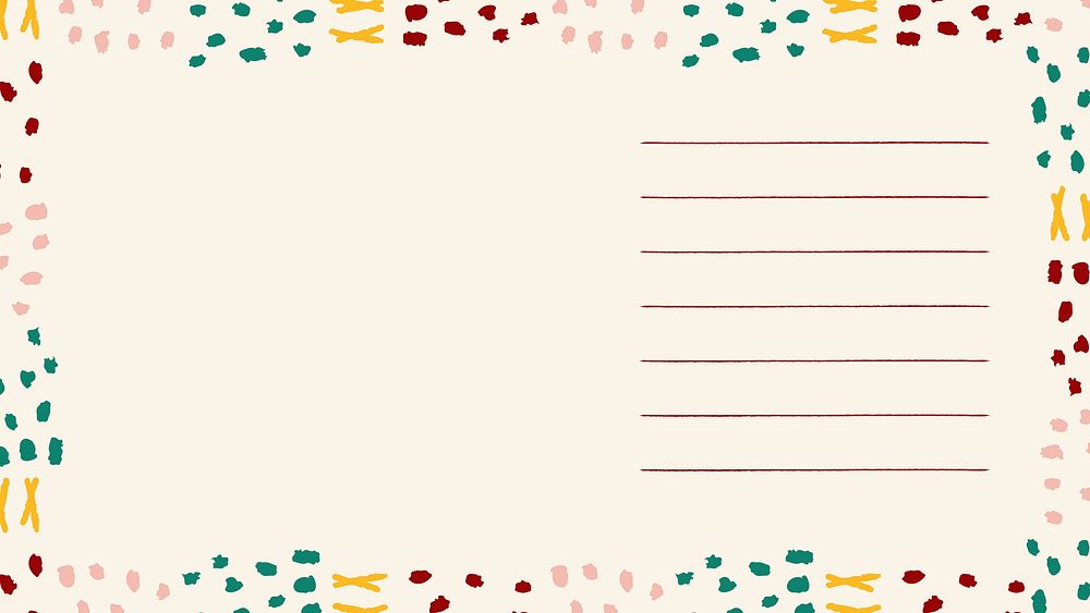 Christmas scribble pattern notepaper vector | Premium Vector - rawpixel