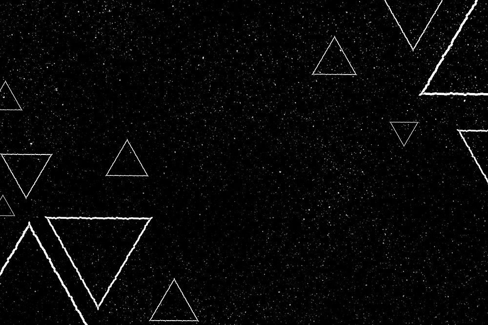 Abstract geometric triangles black background | Premium PSD - rawpixel