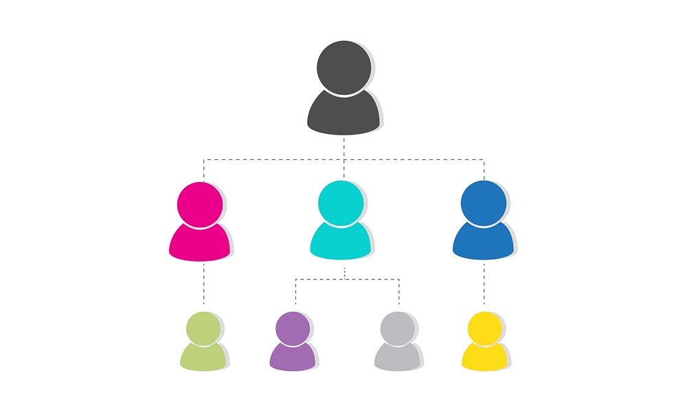 Illustration of business team structure | Free Vector - rawpixel