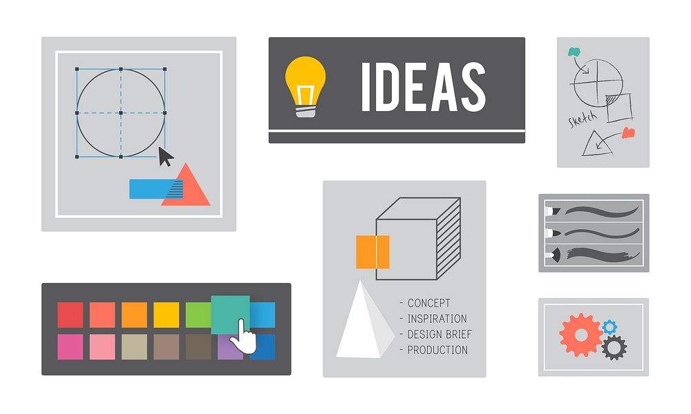 Illustration creative graphic design vector | Free Vector - rawpixel