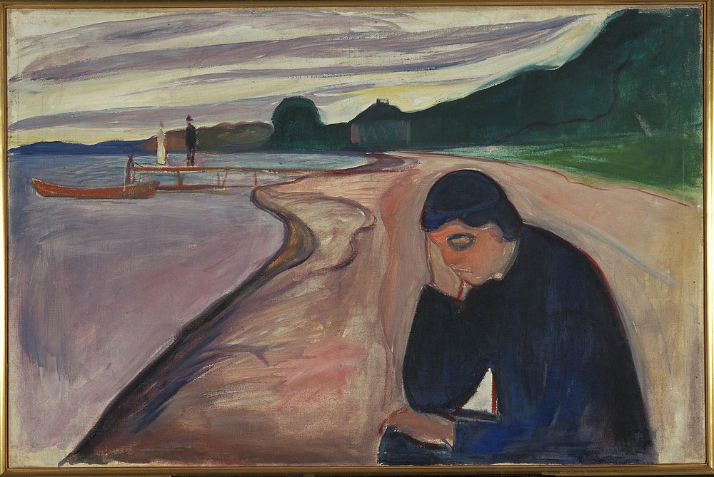 Edvard Munch's Melancholy (1893). | Free Photo Illustration - rawpixel