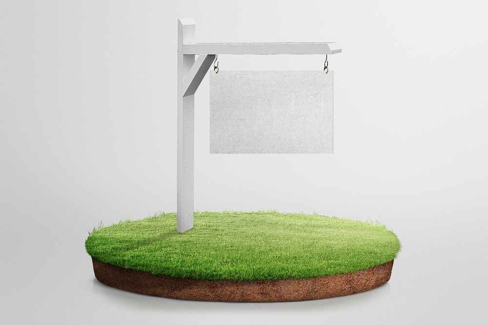 Blank sign isolated on white, | Free Photo - rawpixel