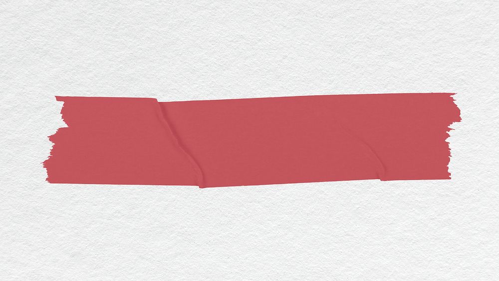 Red washi tape clipart, ripped | PSD - rawpixel
