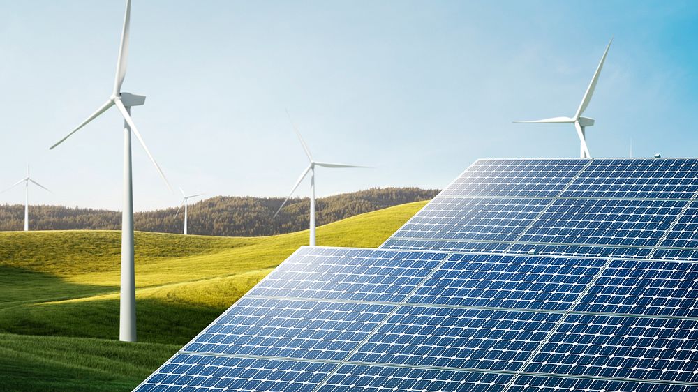 Clean energy computer wallpaper, solar | Free Photo - rawpixel