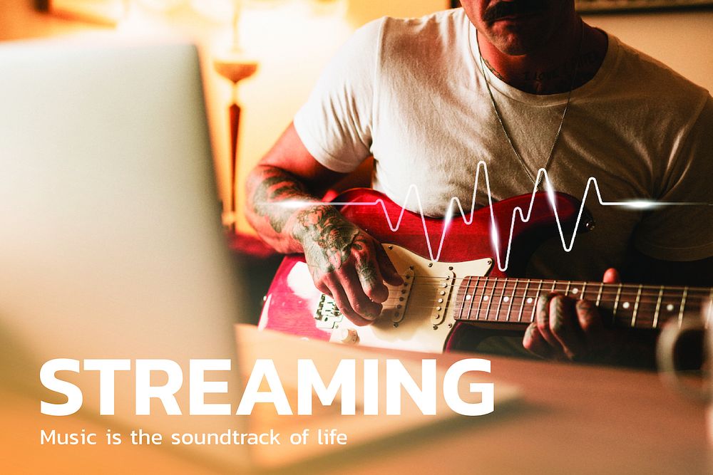 Music streaming technology template vector | Premium Vector - rawpixel