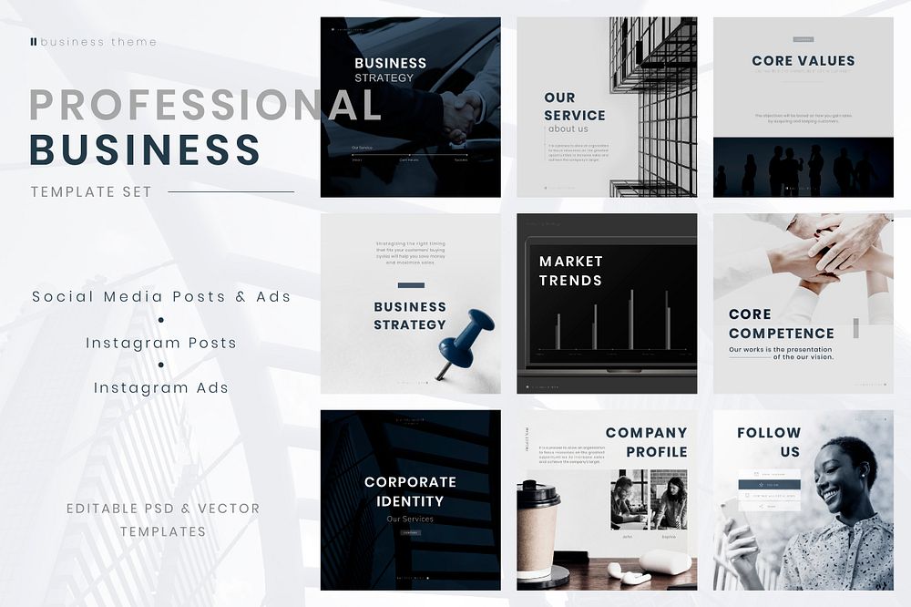 Professional business marketing psd editable | Premium PSD - rawpixel