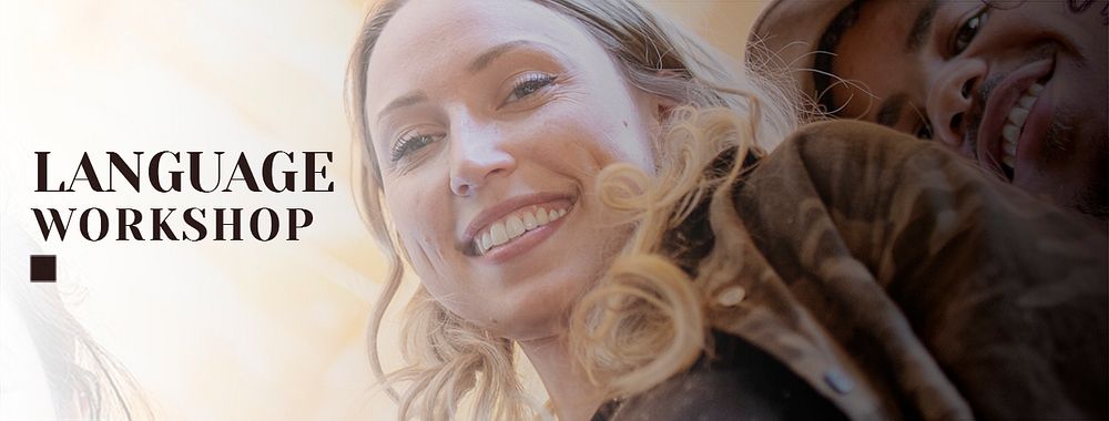 Language workshop social media advertisement | Premium PSD - rawpixel