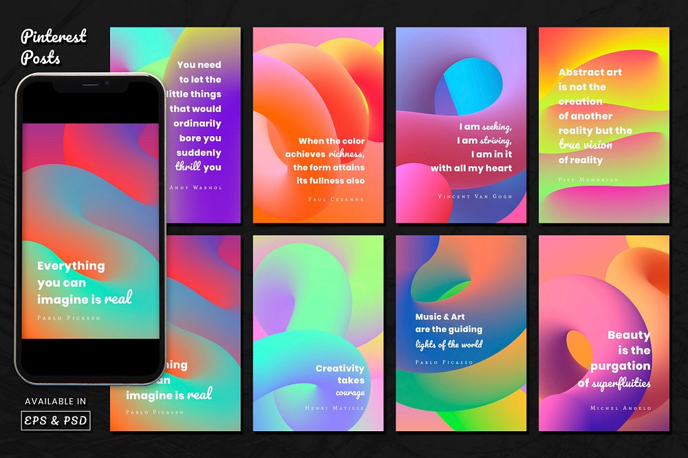 Abstract 3D banner template, gradient | Free PSD - rawpixel