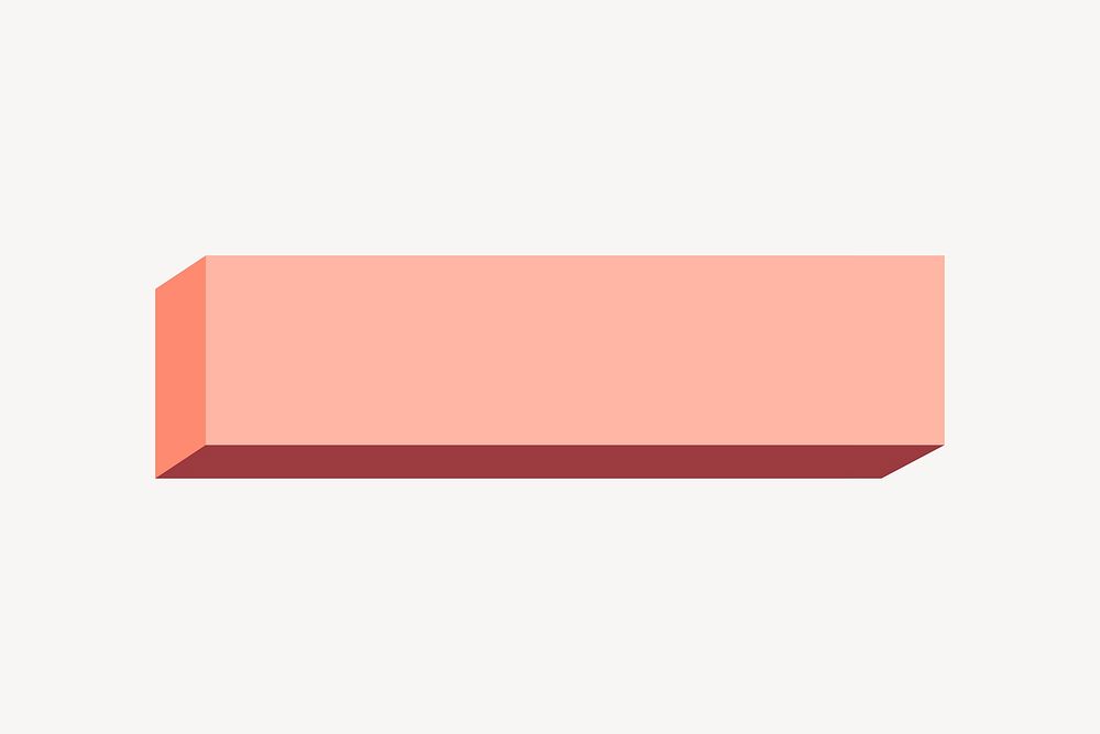 3D cuboid clipart, geometric shape | Free Vector - rawpixel