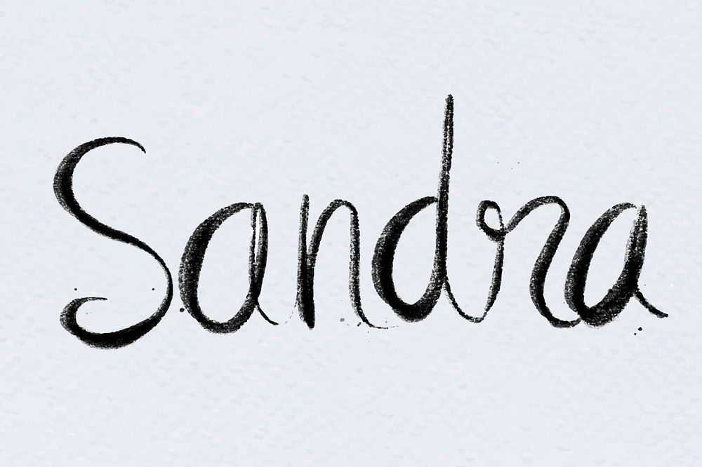 Vector Hand drawn Sandra font | Free Vector - rawpixel