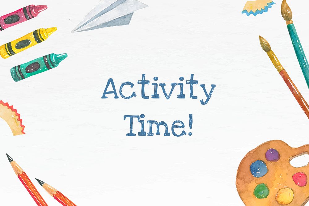 School activities editable template psd | Premium PSD - rawpixel