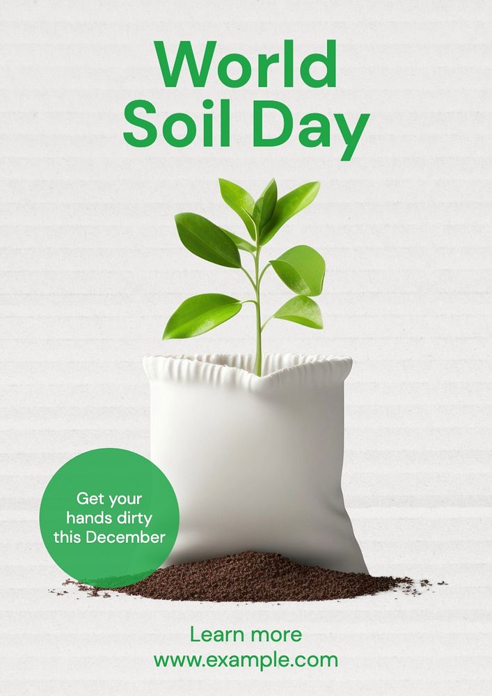 World soil day poster template, | Premium Editable Template - rawpixel