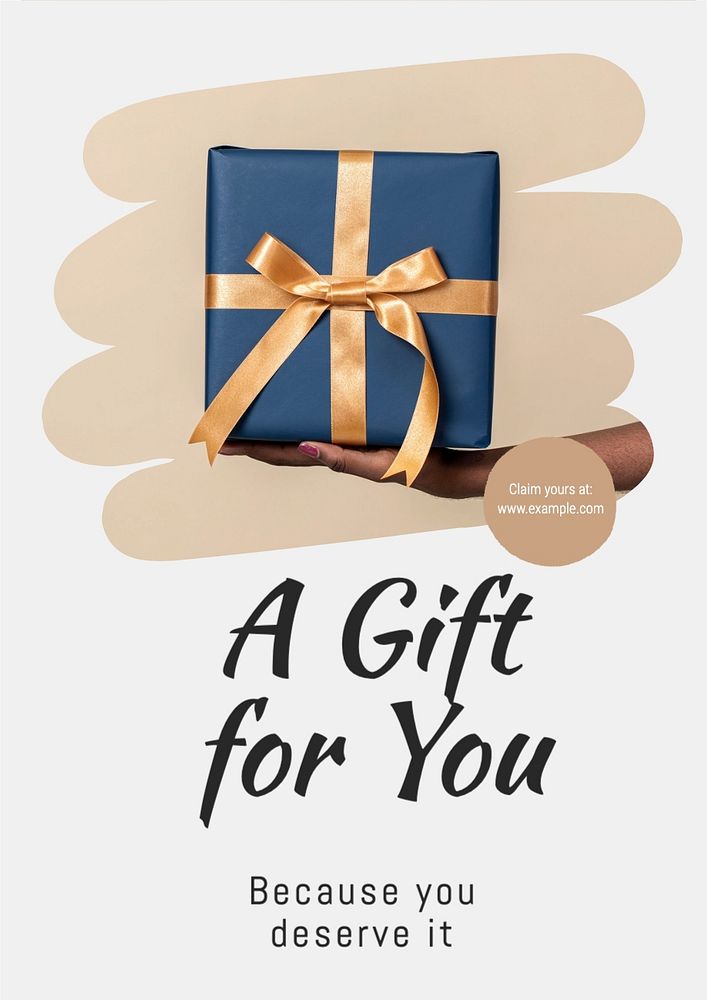 Free gift poster template, editable | Premium Editable Template - rawpixel
