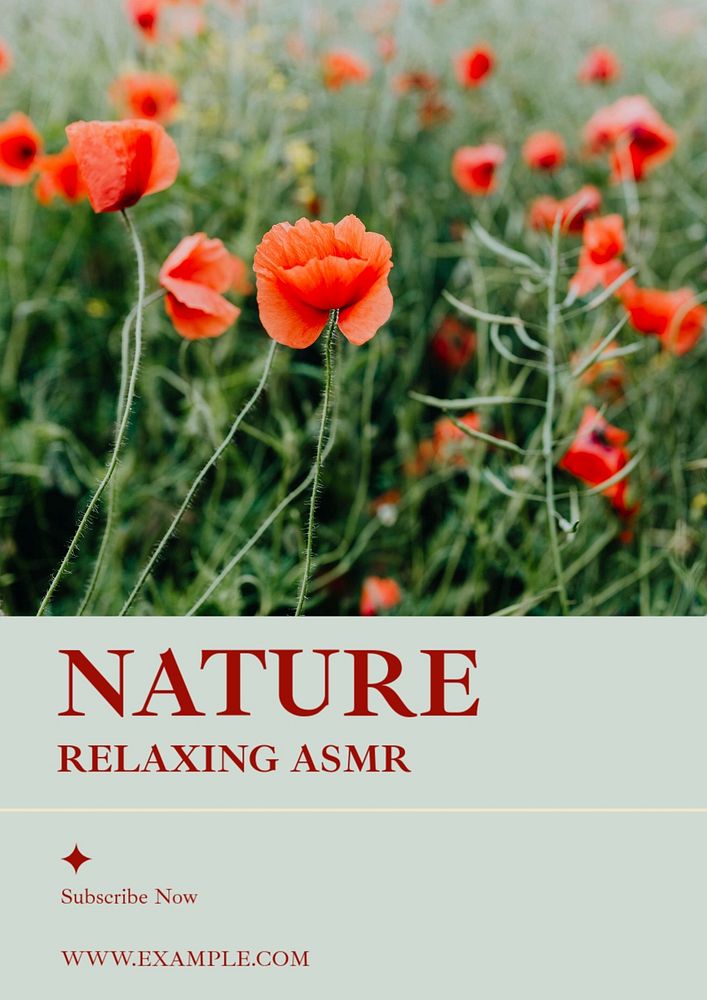 Nature poster template, editable text | Premium Editable Template ...