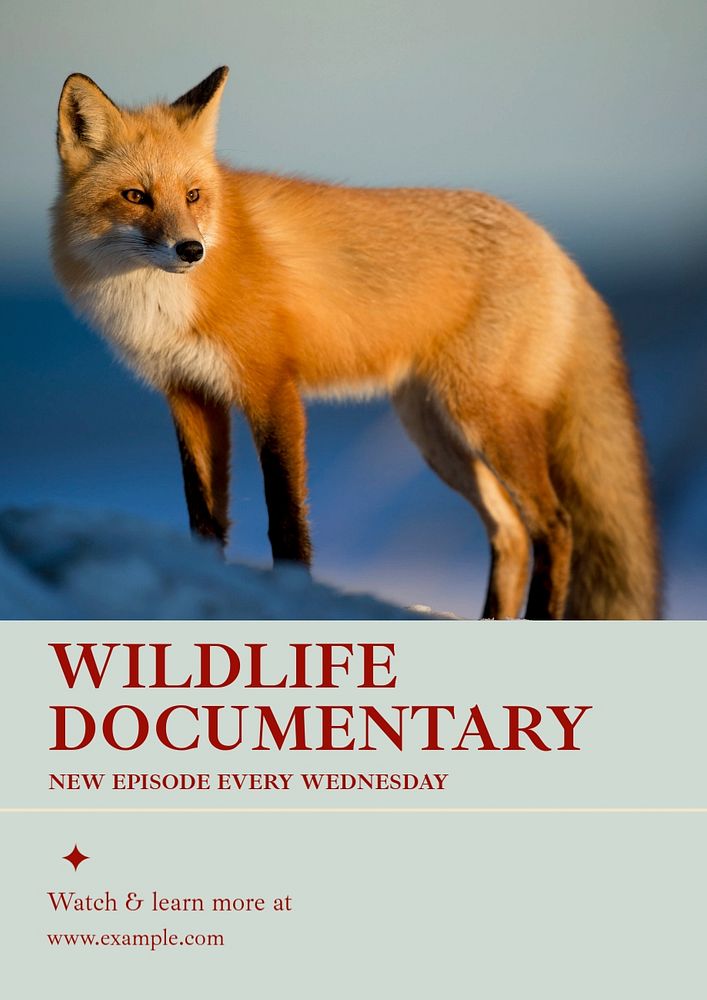 Wildlife documentary poster template, editable | Premium Editable ...