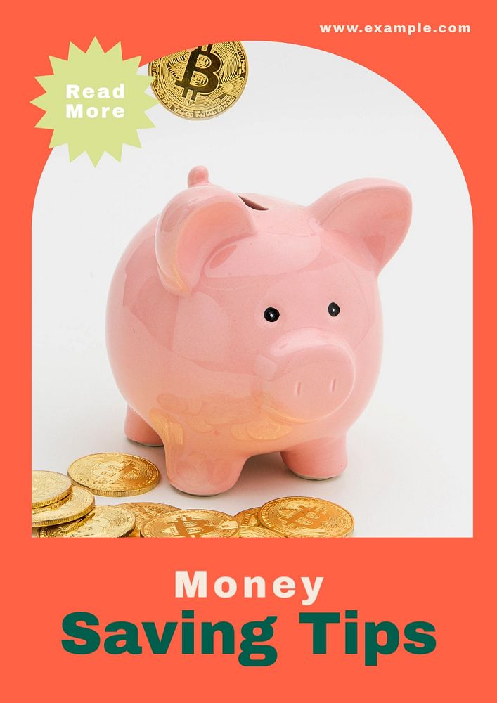 Saving tips poster template, editable | Premium Editable Template ...