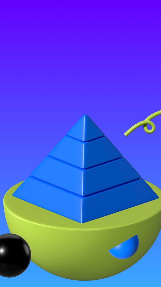 Pyramid marketing scheme 3D illustration, | Premium Editable Design ...