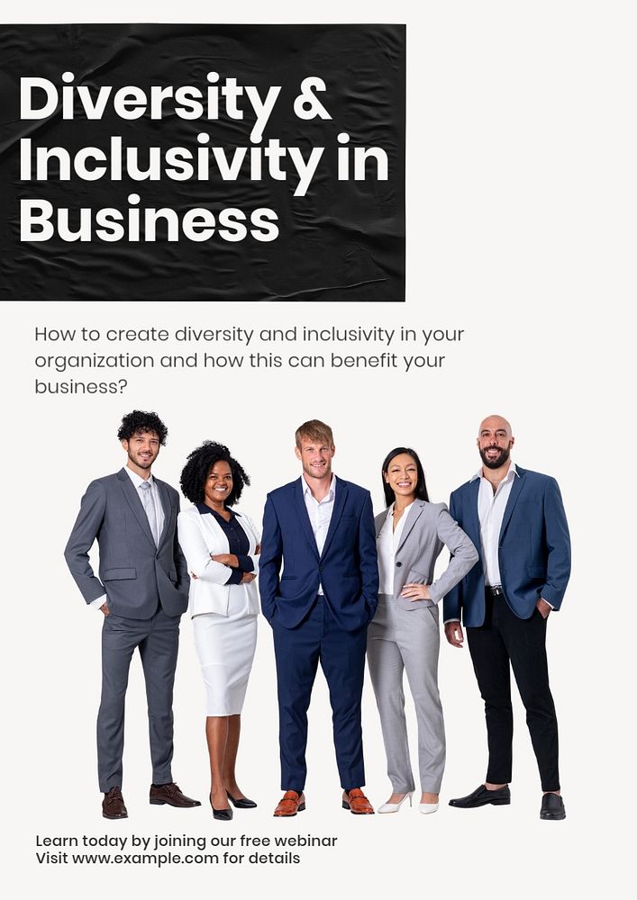 Business diversity poster template, editable | Premium Editable ...