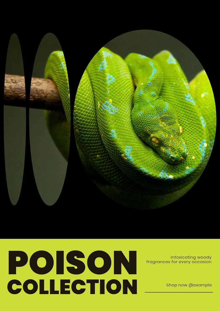 Poison collection poster template, customizable | Premium Editable ...