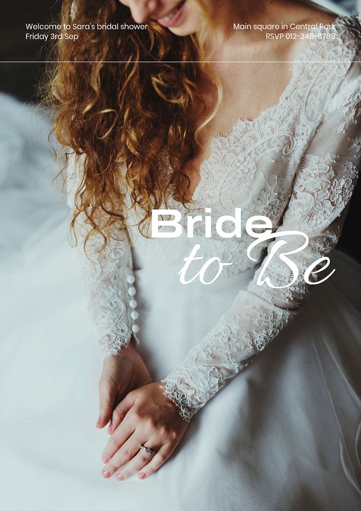 Bride be poster template, editable | Premium Editable Template - rawpixel