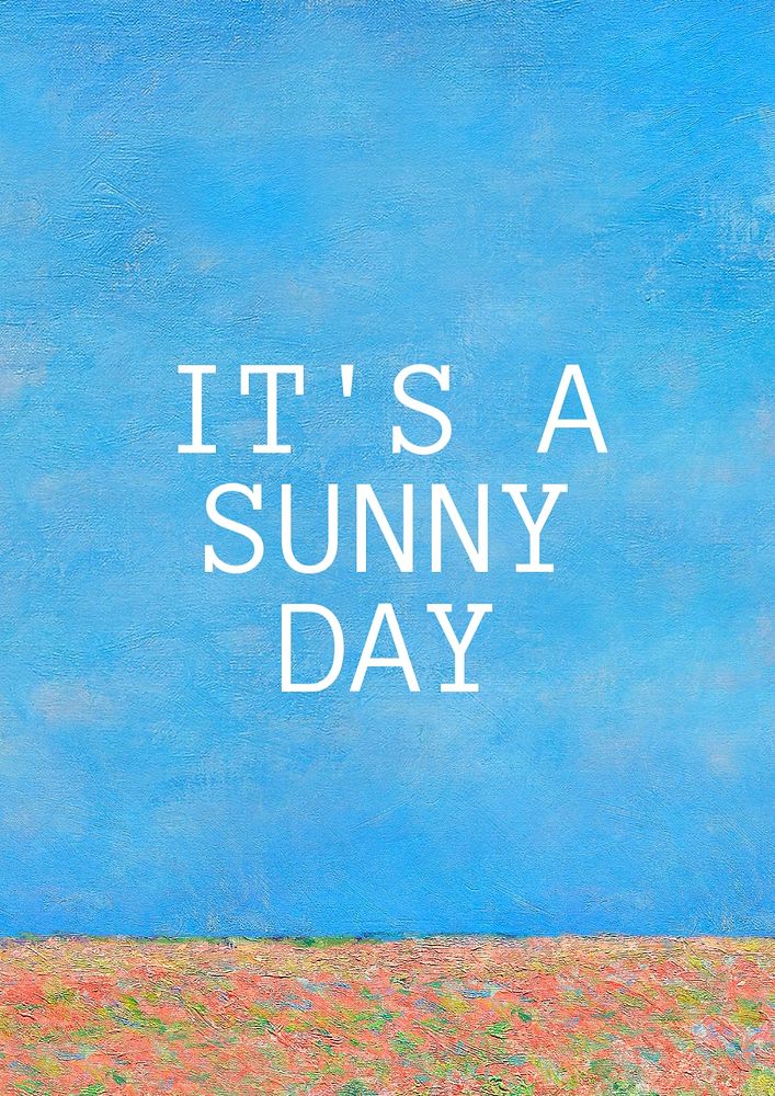 Sunny day poster template, editable | Premium Editable Template - rawpixel
