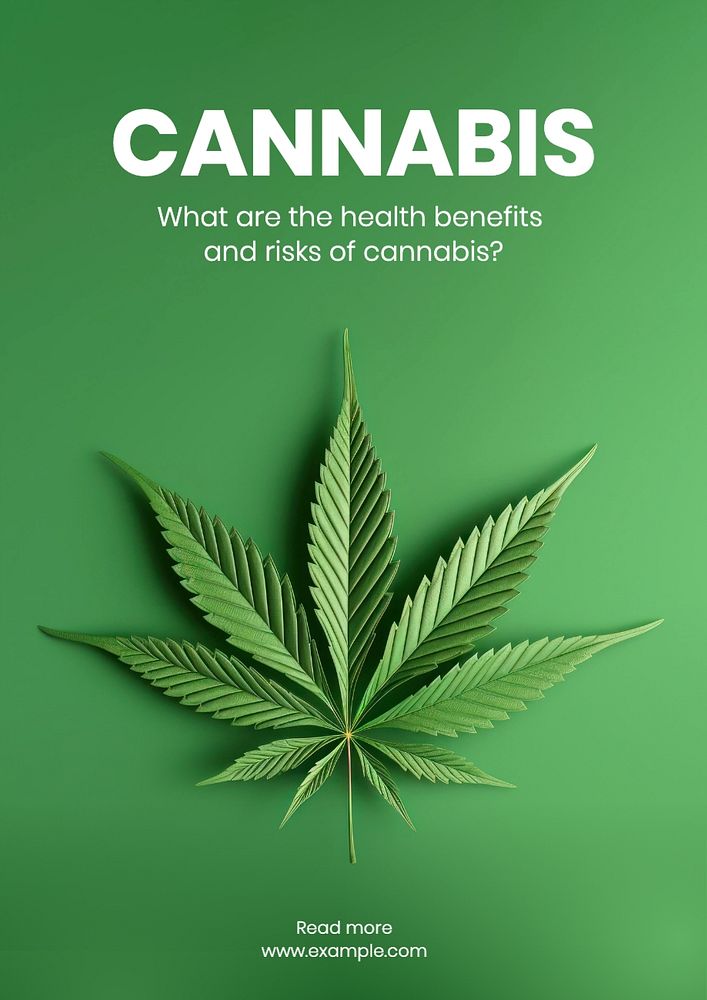 Cannabis poster template | Premium Editable Template - rawpixel