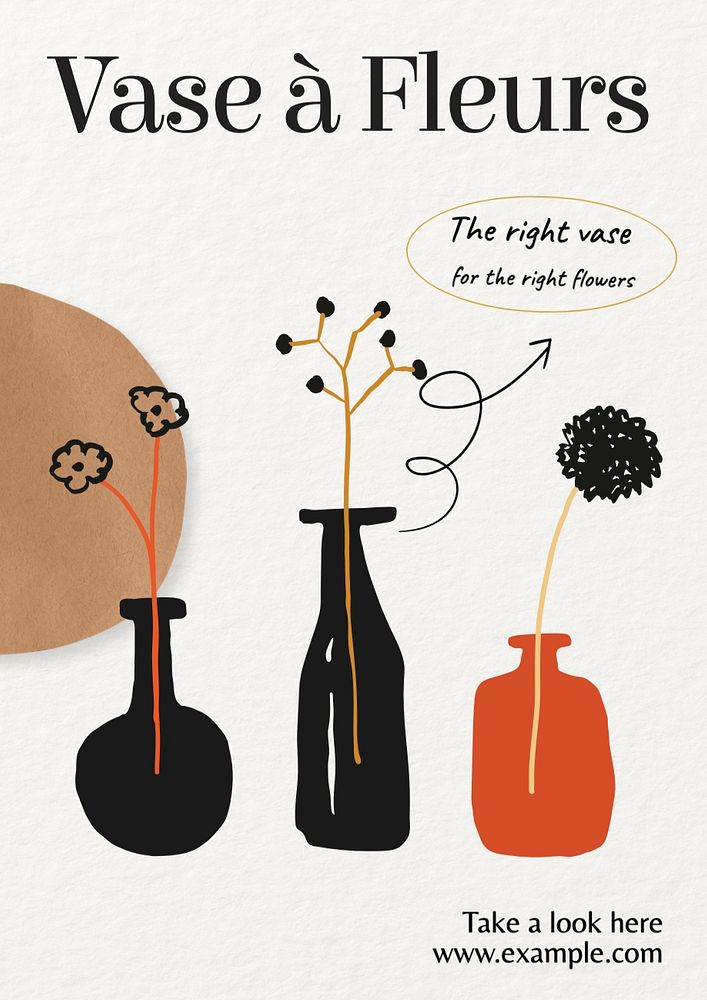 Flower shop poster template, editable | Premium Editable Template ...