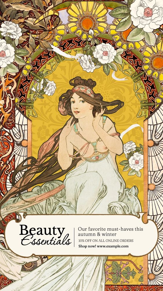 Mucha Floral Templates | Download Free Designs on rawpixel