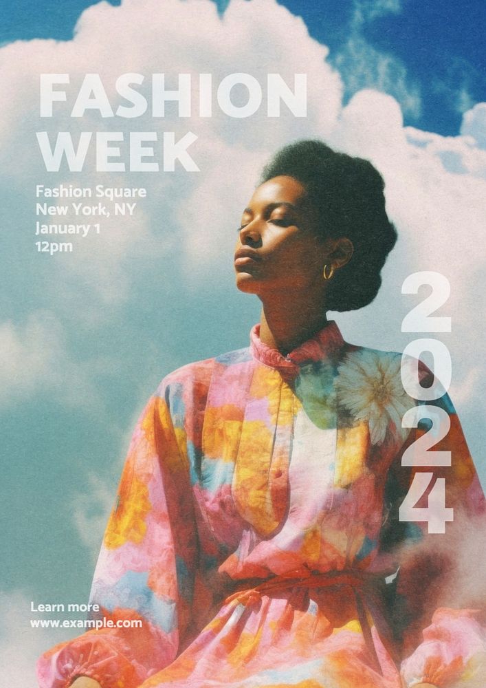 Fashion week poster template and | Premium Editable Template - rawpixel