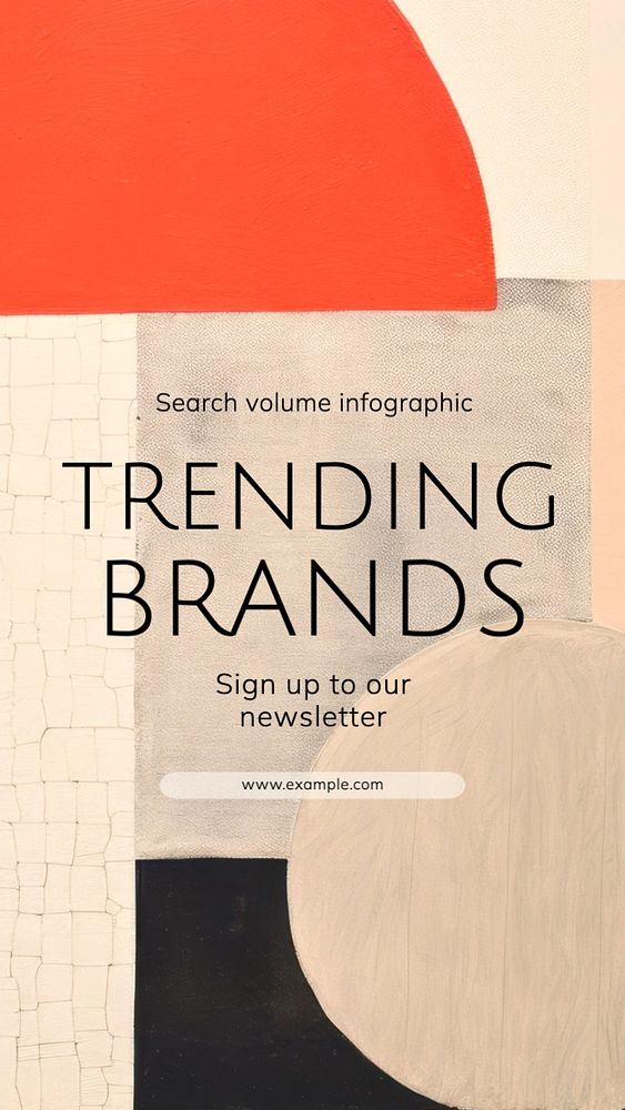 Trending brands newsletter Facebook story | Free Editable Template ...