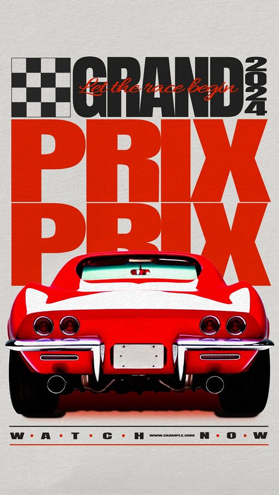 Grand prix Facebook story template | Premium Editable Template - rawpixel