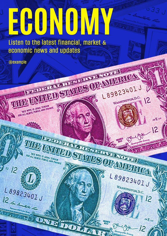 Economy & finance poster template | Premium Editable Template - rawpixel