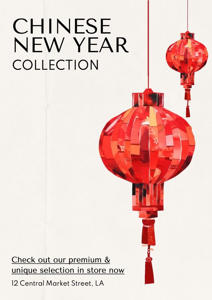 Chinese New Year poster template | Premium Editable Template - rawpixel