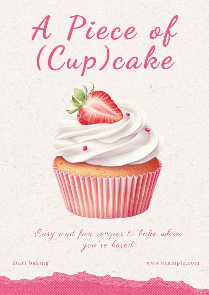 Baking recipes poster template | Premium Editable Template - rawpixel