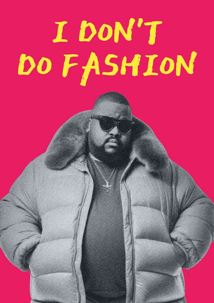 Not fashionable poster template | Premium Editable Template - rawpixel
