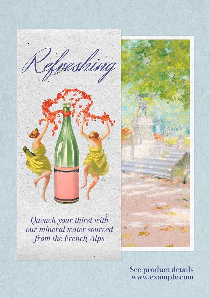 Refreshing water poster template | Premium Editable Template - rawpixel