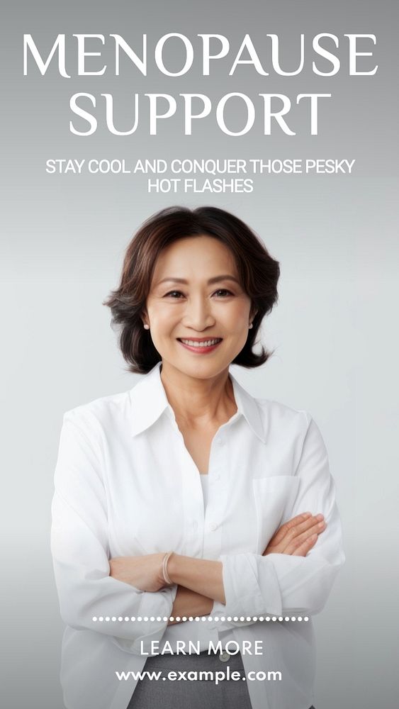 Menopause support Instagram story template | Premium Editable Template - rawpixel