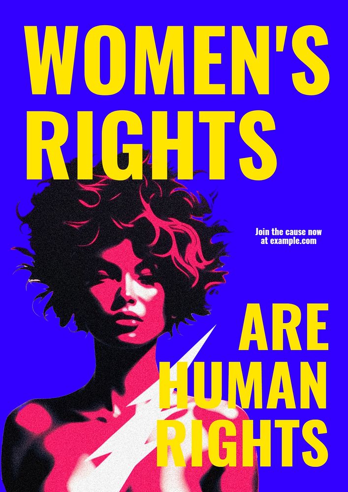 Women's rights poster template | Free Editable Template - rawpixel