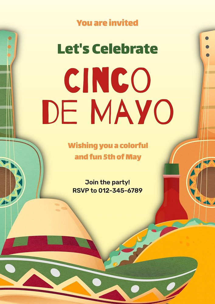 Cinco de Mayo poster template | Premium Editable Template - rawpixel