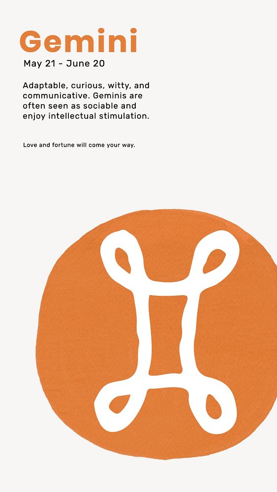 Gemini horoscope inspiration template | Premium Editable Template ...