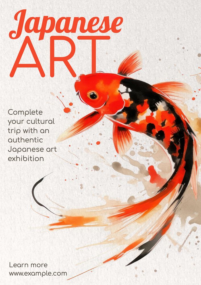 Japanese art poster template | Premium Editable Template - rawpixel