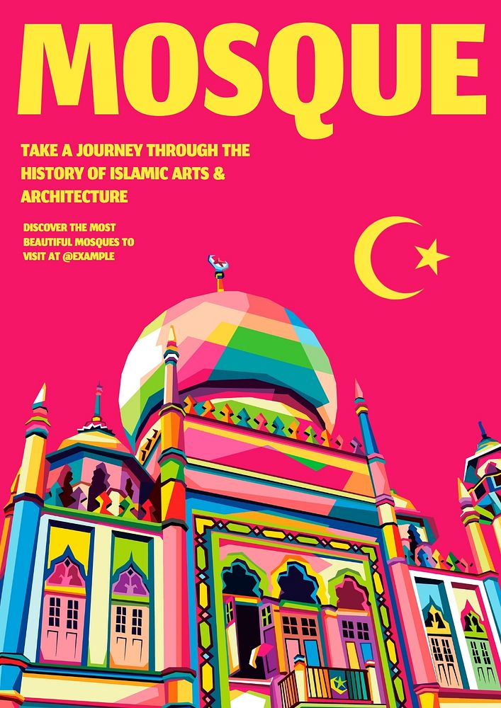 Mosque poster template | Premium Editable Template - rawpixel