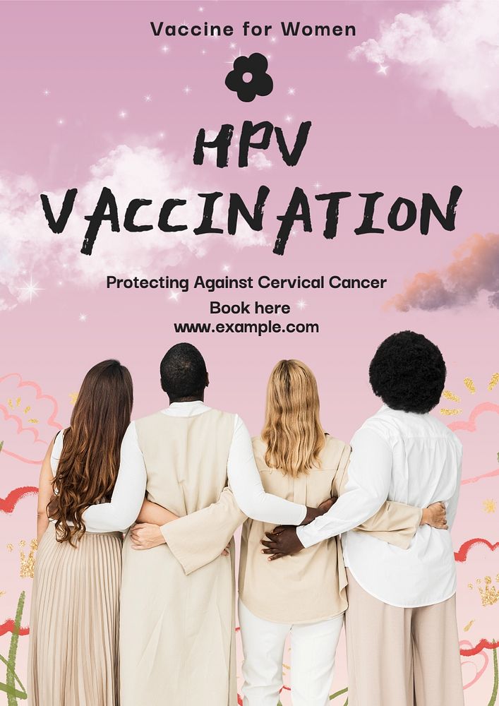HPV vaccination poster template | Premium Editable Template - rawpixel