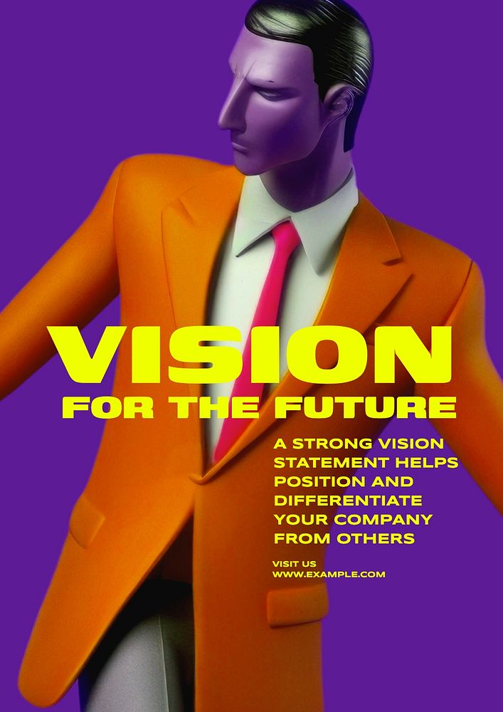 Vision future poster template | Premium Editable Template - rawpixel